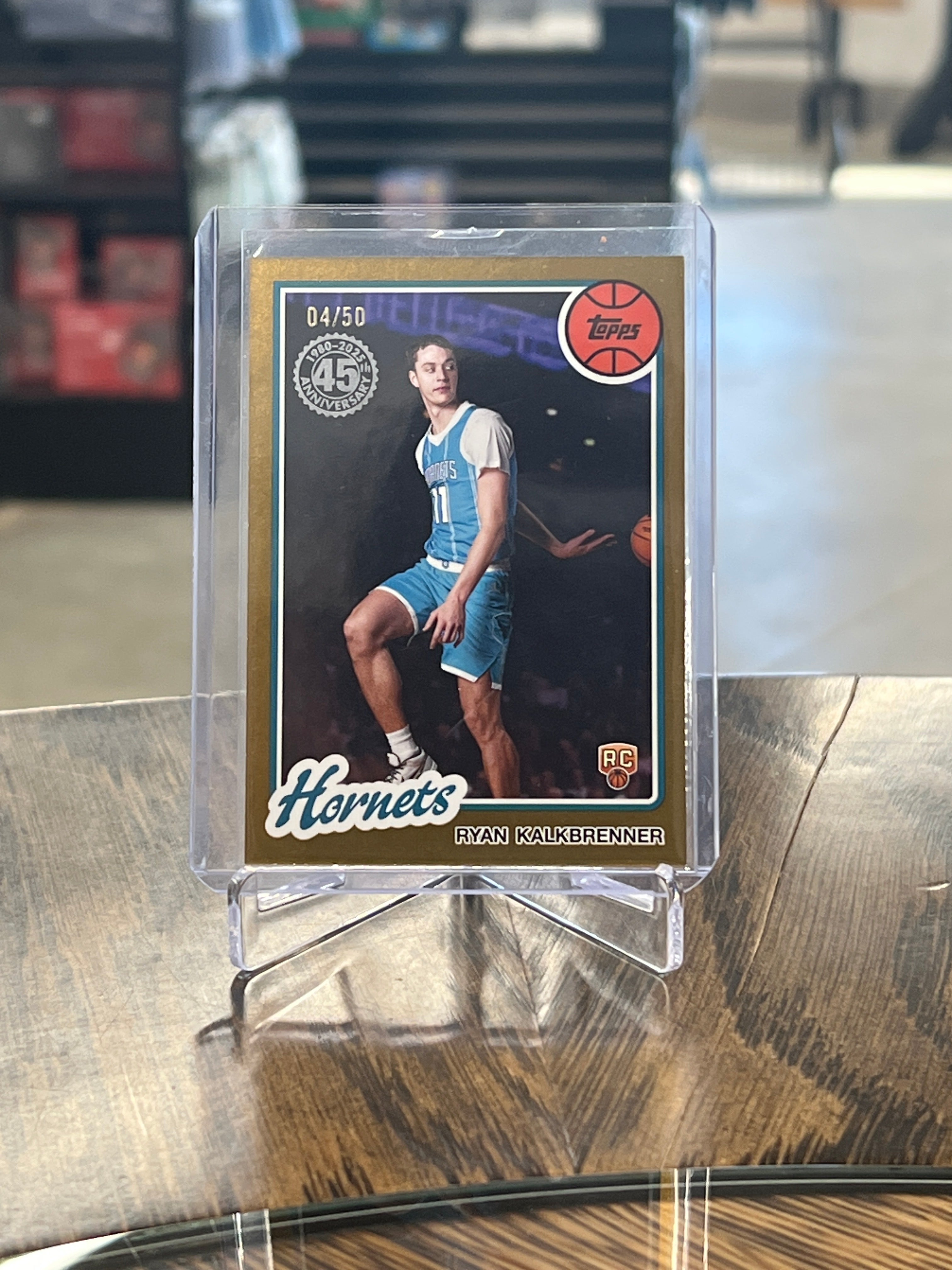 Ryan Kalkbrenner 25-26 Topps Basketball 1980 45th Anniversary Gold Foi ...